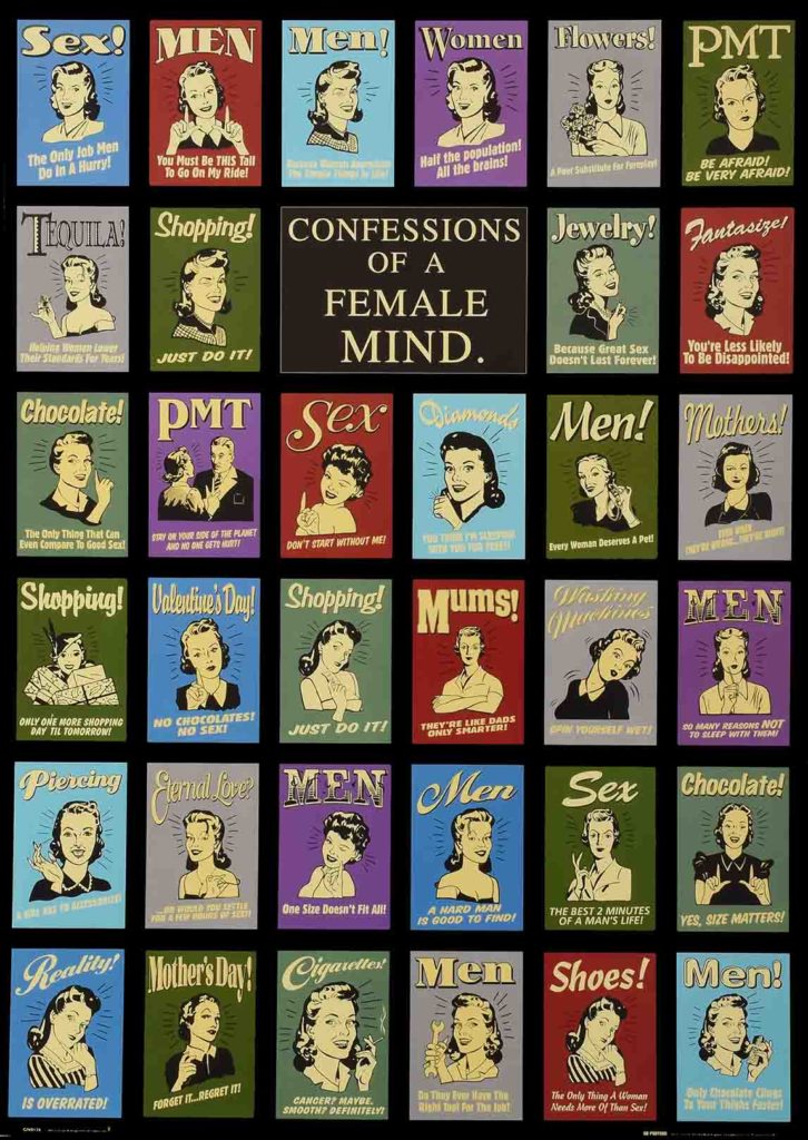 Female Mind Rude Poster — Poster Plus