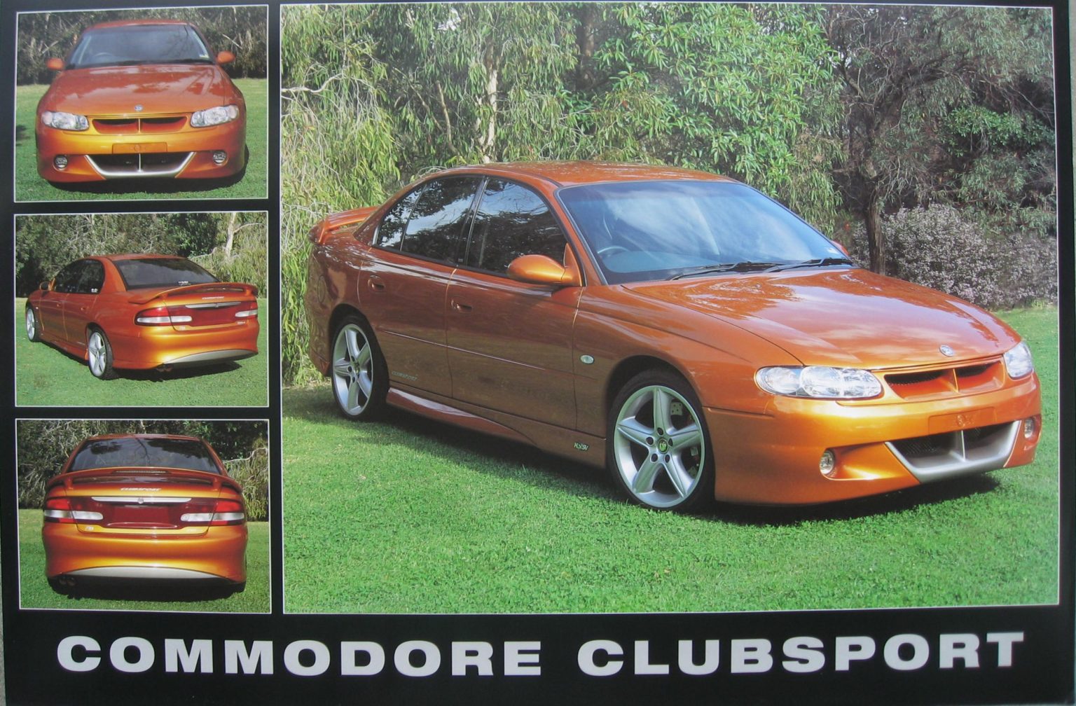 Holden Commodore Clubsport Car Collage Poster — Poster Plus