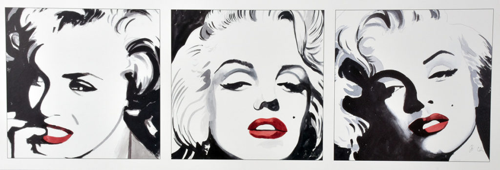 Bob Celic - Marilyn Monroe Triptych Art Print — Poster Plus