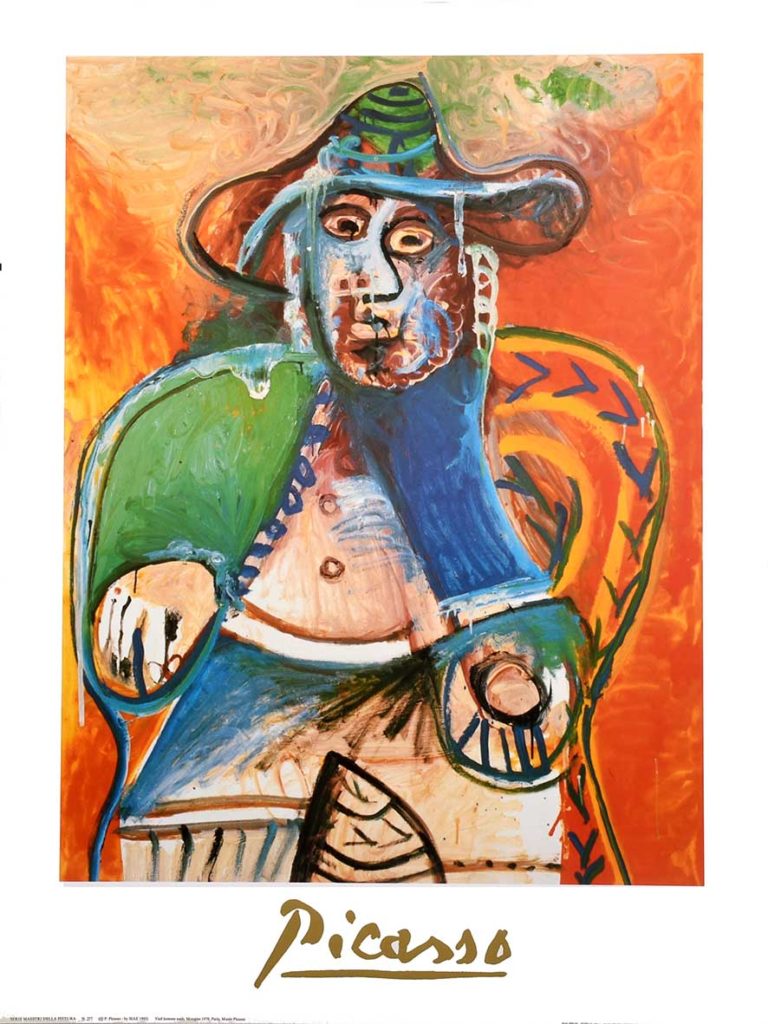 Pablo Picasso - Old Man Sitting 1970 Art Print — Poster Plus