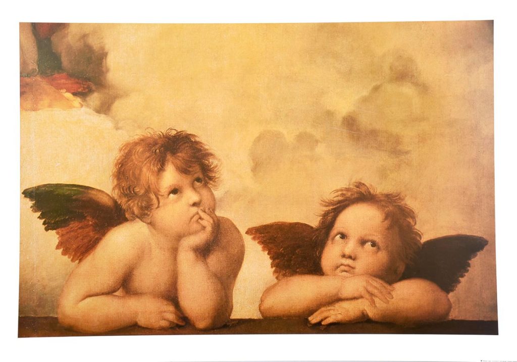 Raffaello Sanzio - The Two Cherubs Art Print — Poster Plus