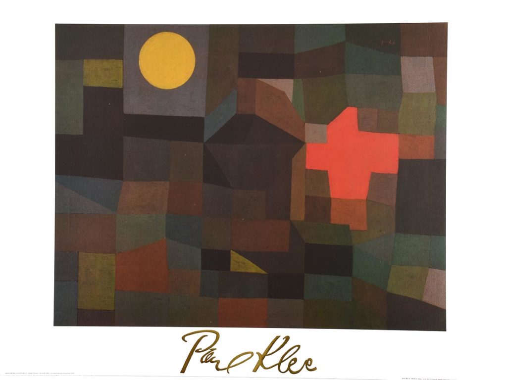 Paul Klee - Fire Under the Full Moon, 1923 Art Print — Poster Plus