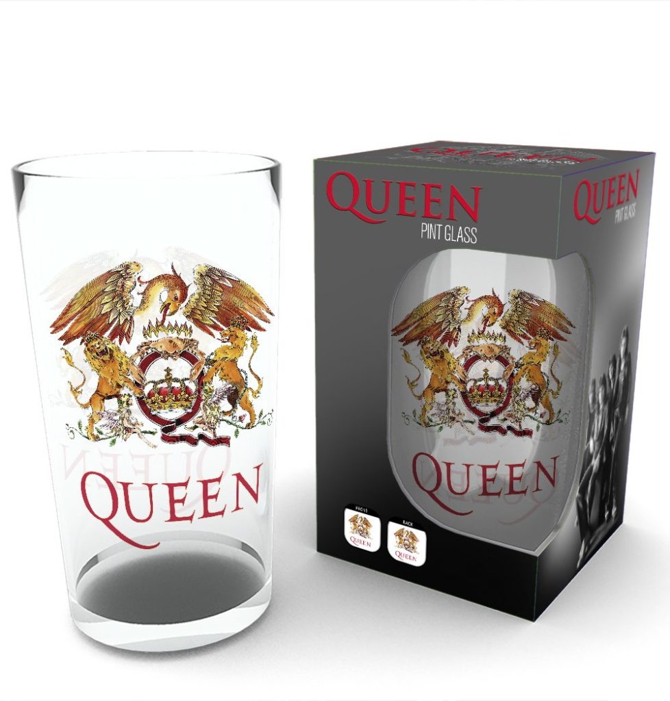 Queen Crest Large Glass — Poster Plus
