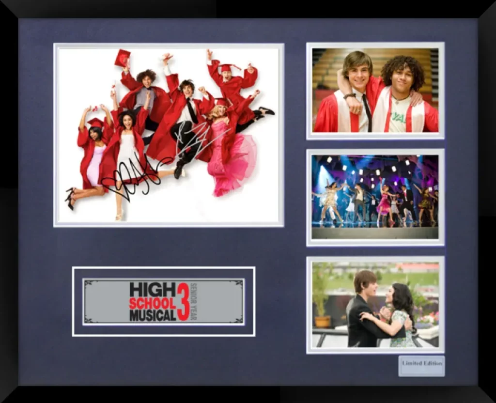High School Musical 3 Double Matted Photo Collage In A Black Frame ...