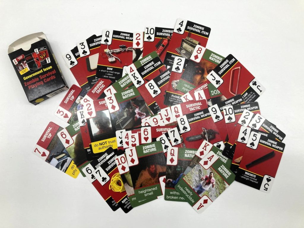 Zombie Survival Playing Cards – 10 Packs (Save 20% off sale price ...
